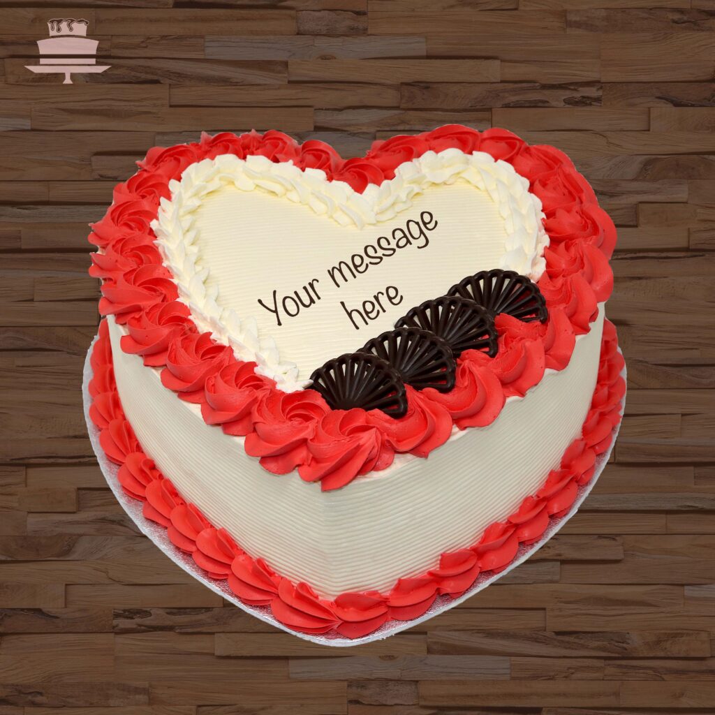 H3 - Chocolate Fan Heart | Cake House Bakery
