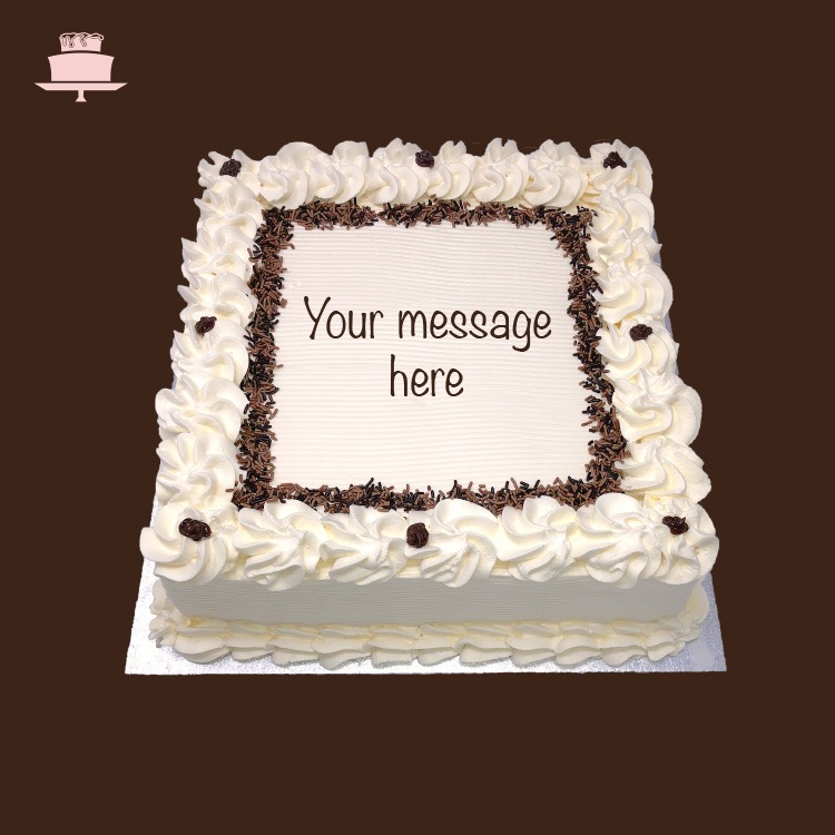 Blank Square Cake